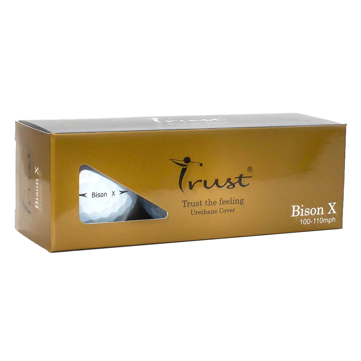 TRUST ツアー系 3ピース ウレタンカバー ゴルフボール Bison X (バイソン X) ヘッドスピード 47∼50m/s | Trust Golf Japan
